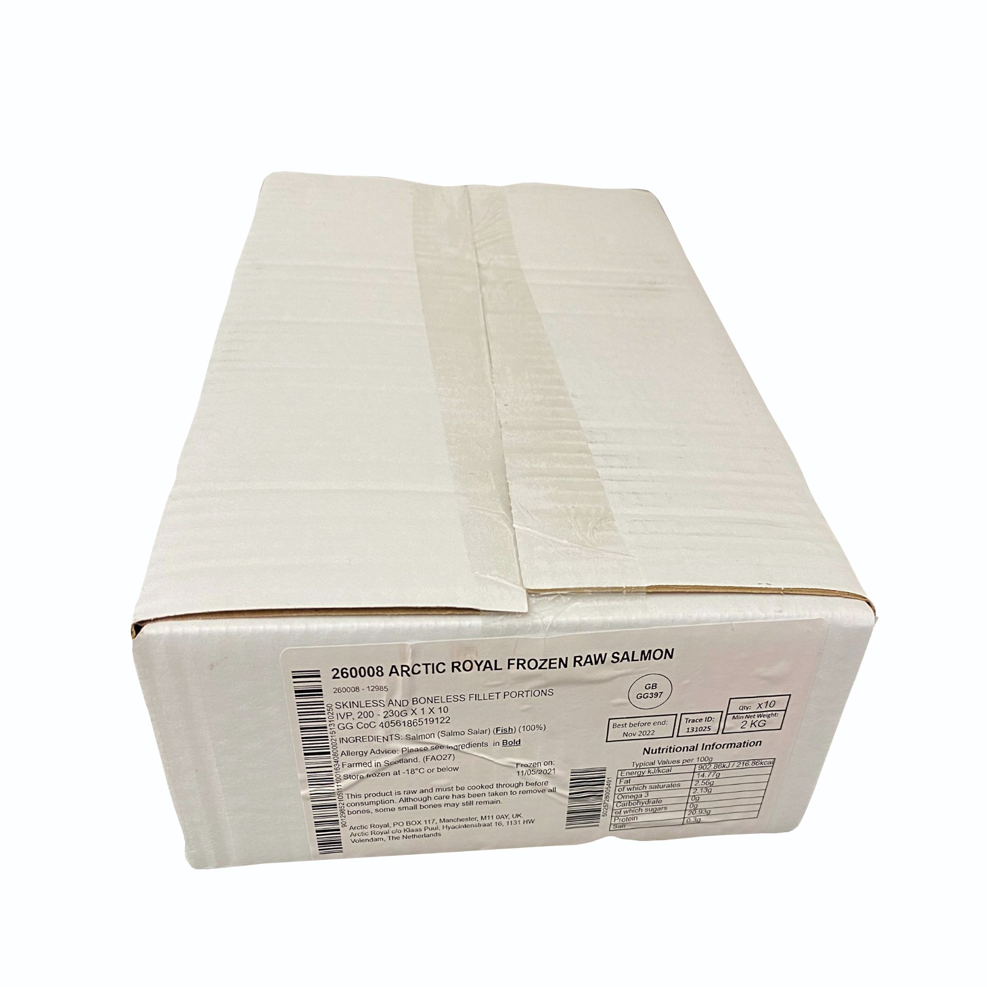 Salmon Portions 5/6oz (200- 230gr) 10 Portions. | Divino