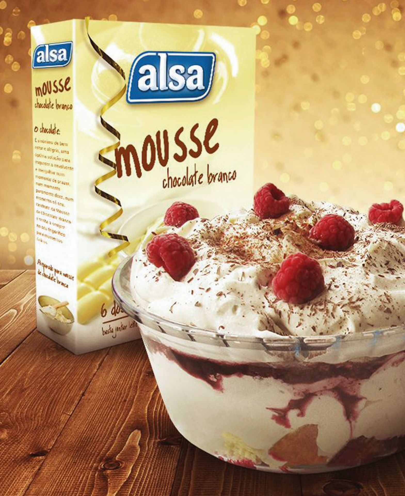 Alsa Mousse Chocolate Branco 133g | Divino